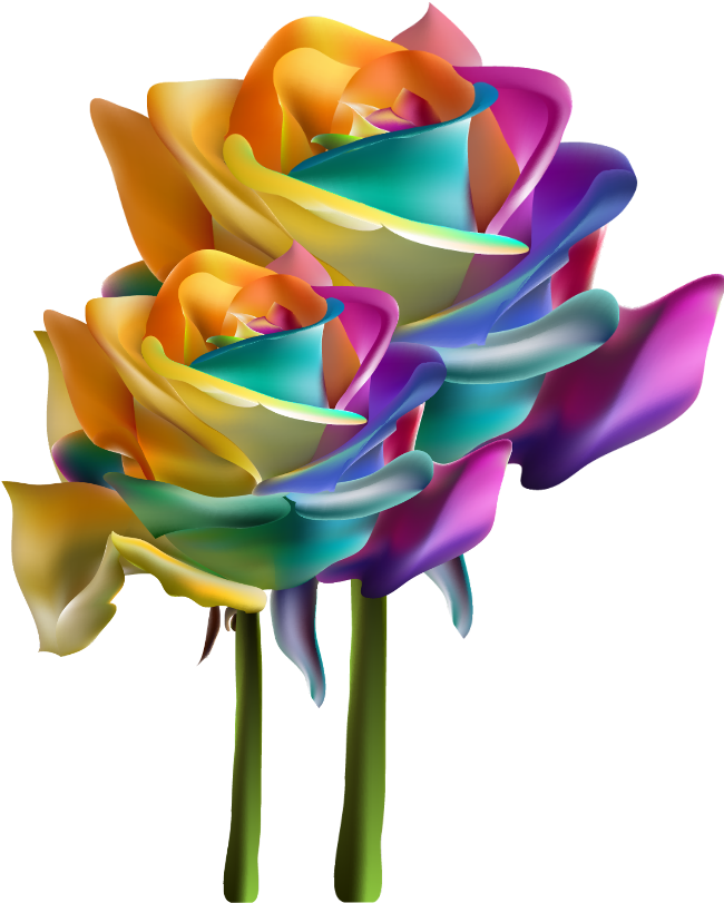 Download #mq #rainbows #rainbow #roses #rose #flowers #flower - Rainbow ...
