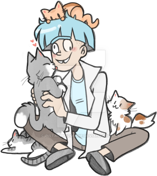 Download Rick And Morty Cat Png - Doofus Rick Fan Art - ClipartKey