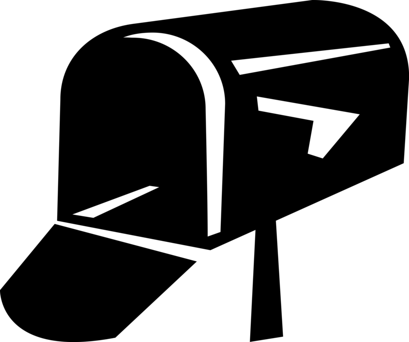 Download Vector Illustration Of Letter Box Or Mailbox Receptacle ...