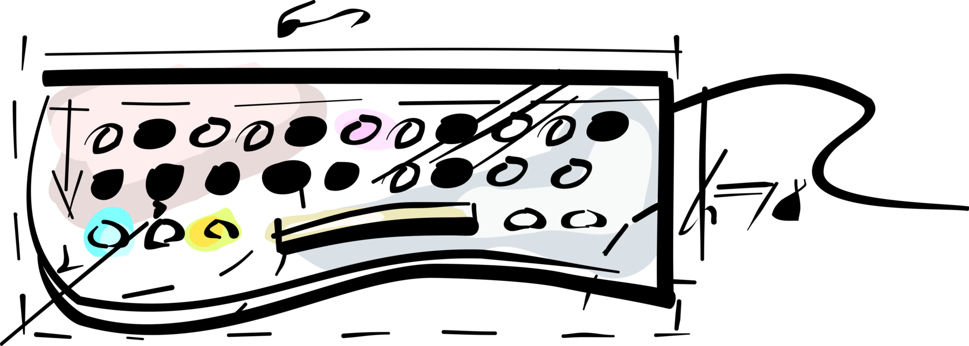 Download Vector Illustration Of Personal Computer Keyboard Device ...