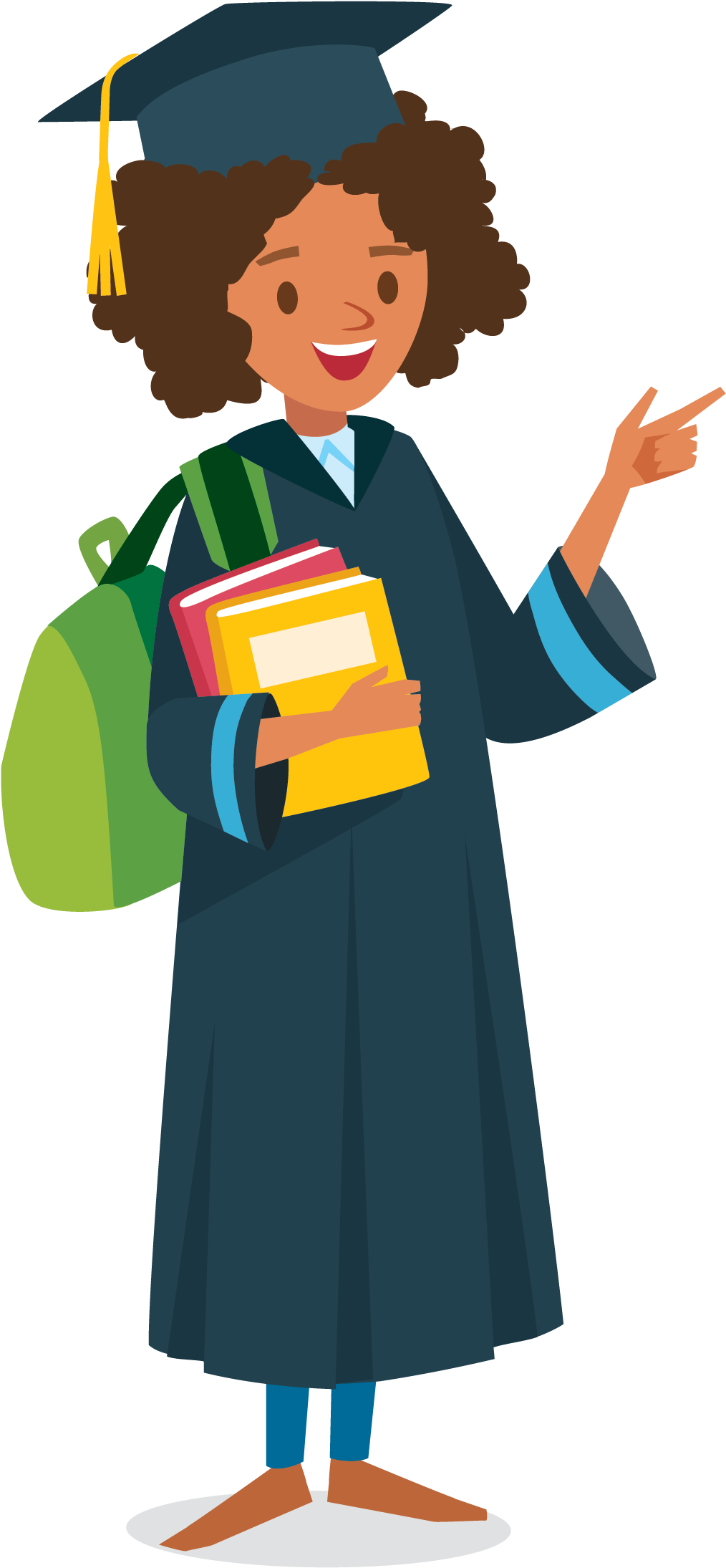 Download College Graduate - Graduation Ceremony - ClipartKey