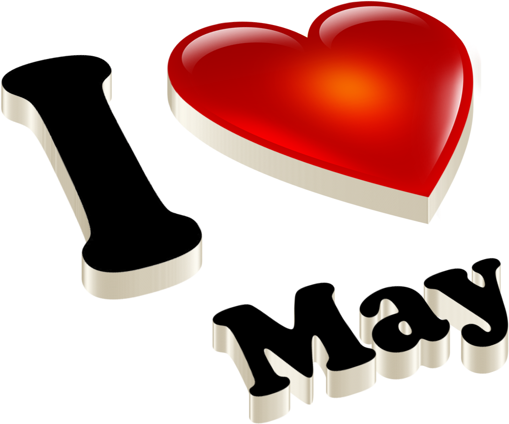 Download May Heart Name Transparent Png - Month Of May Hearts - ClipartKey