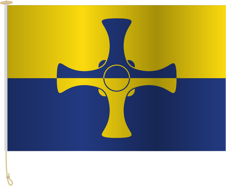 Download Transparent Uk Flag Png - County Durham Flag - ClipartKey