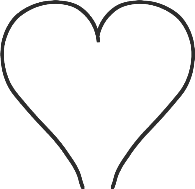 Download Clip Art Heart Outline - ClipartKey