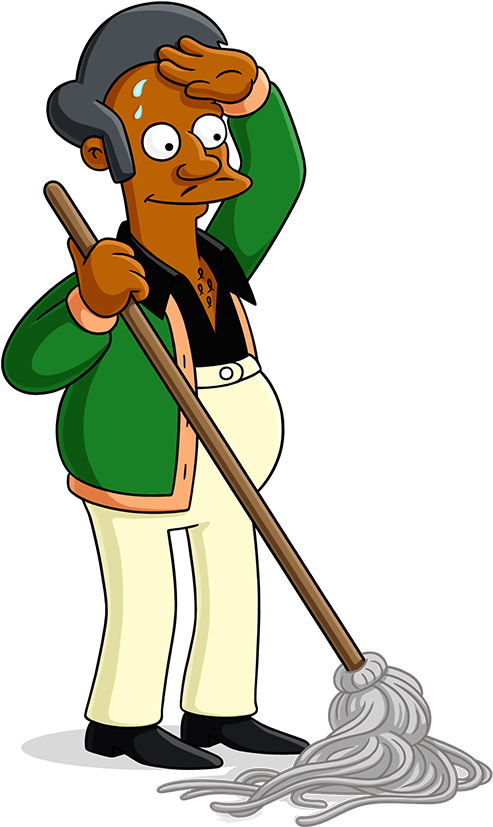 Download Cartoon,clip - Apu The Simpsons Png - ClipartKey