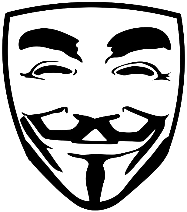 Download Anonymous Hacker Transparent - Anonymous Face Png - ClipartKey