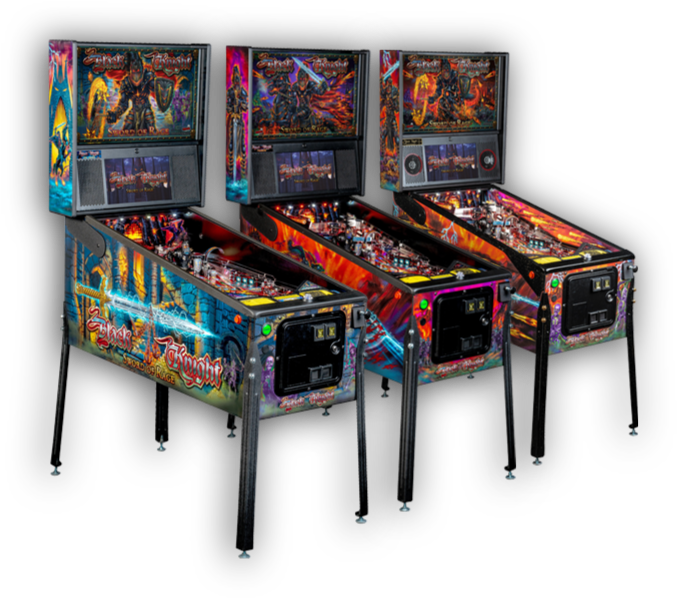 Download Transparent Pinball Machine Clipart - Black Knight Sword Of ...