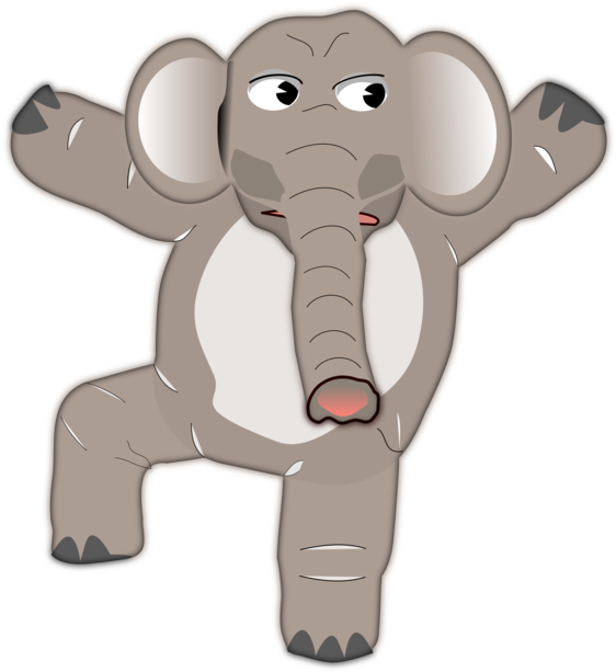 Download African Bush Elephant Gold - Bush Elephant Gold Cartoon ...