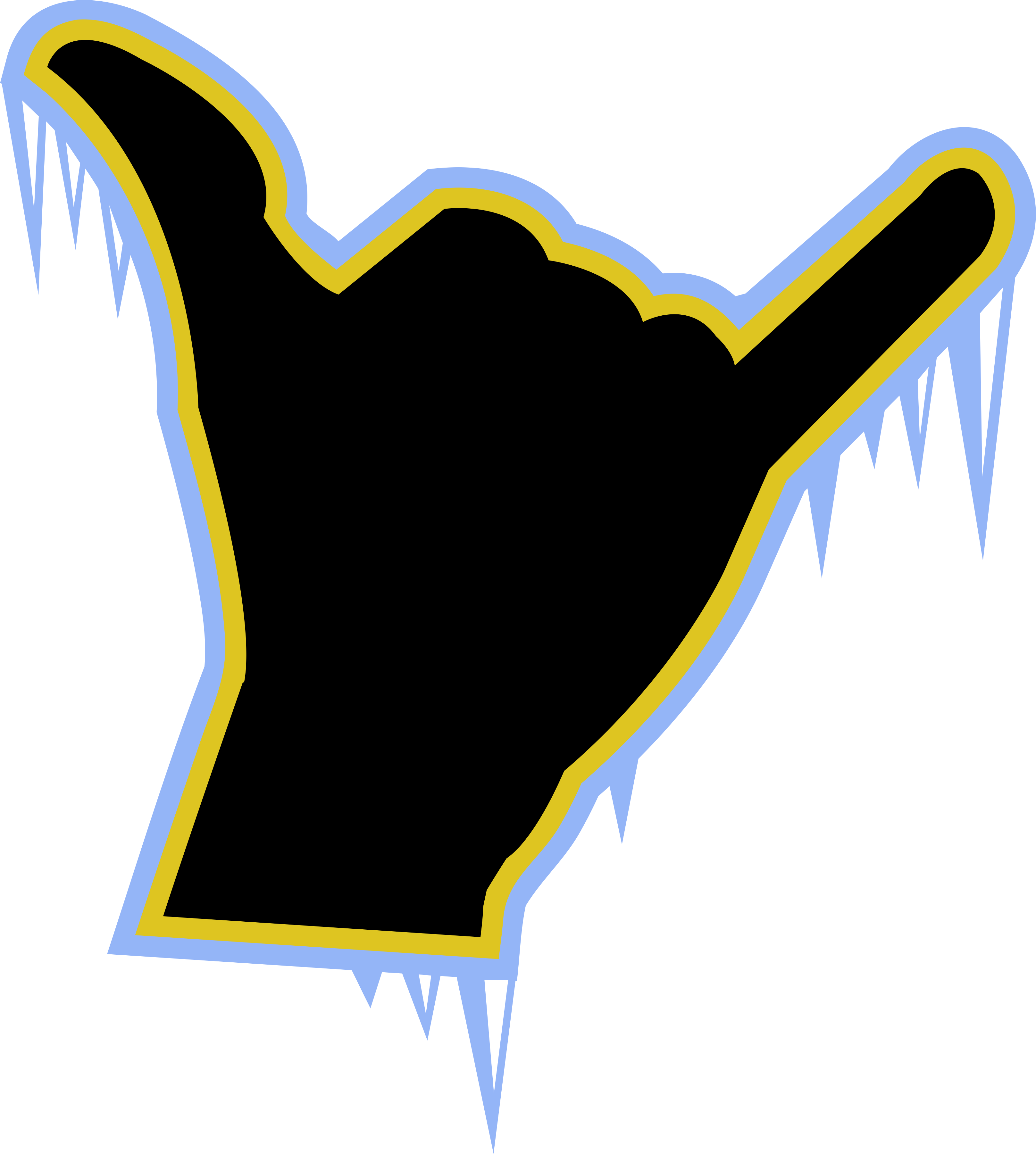 Download Alpha Phi Alpha Hand - ClipartKey