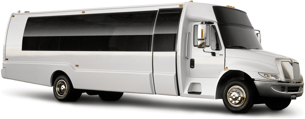 Download 26 Passenger White Party Bus - ClipartKey