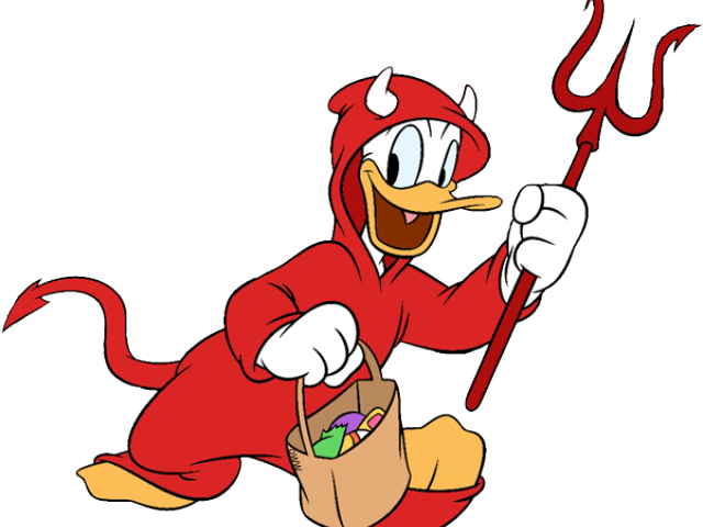Download Halloween Donald Duck Devil - ClipartKey