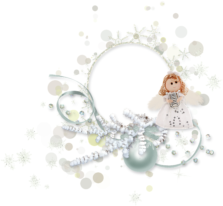 Download Frame Png Winter - Angel Frame Png - ClipartKey