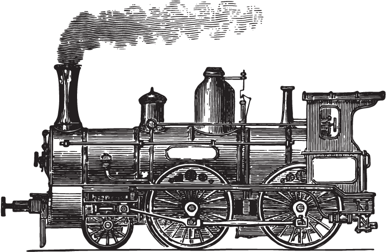 Download Transparent Train Clipart Png - Old Train Png - ClipartKey