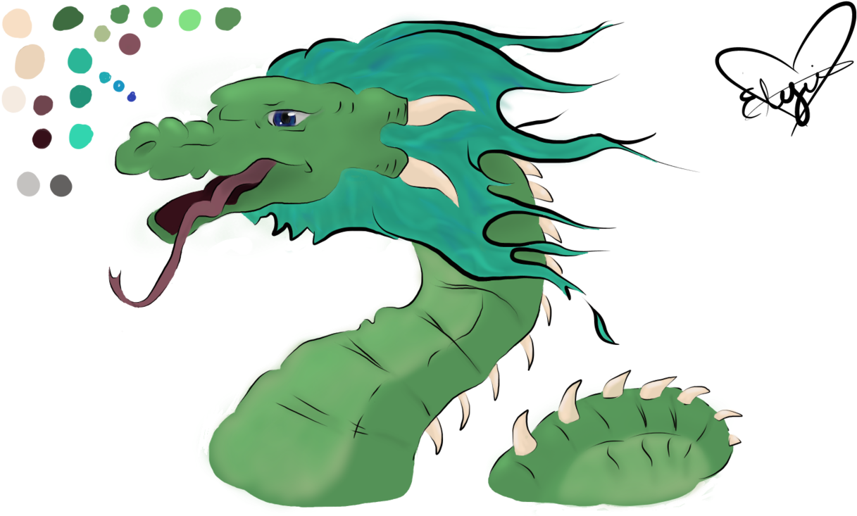 Download Transparent Sea Serpent Clipart - Cartoon - ClipartKey