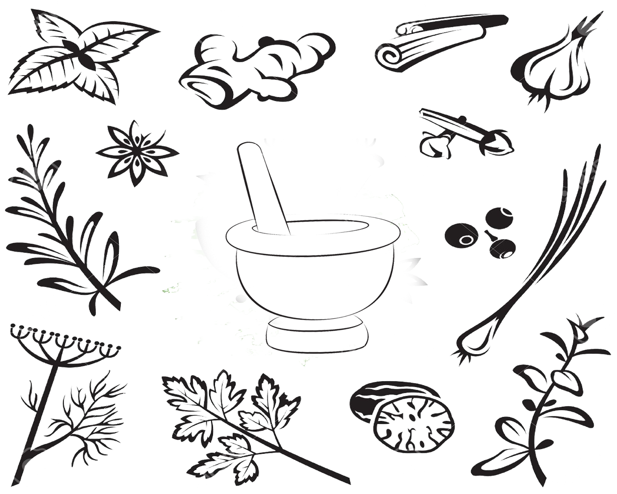 Download Masala Clipart Black And White Png - ClipartKey