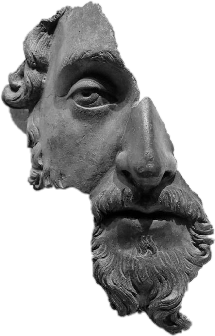 Download Greek Clipart Greek Sculpture - Marcus Aurelius Half Face ...