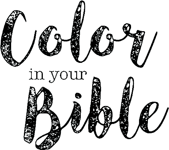 Download Color In Your Bible - Calligraphy - ClipartKey
