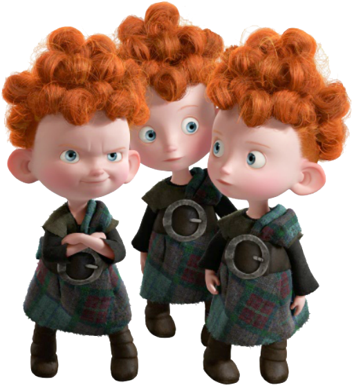 Download Brave Triplets Clipart - Disney Brave Characters - ClipartKey