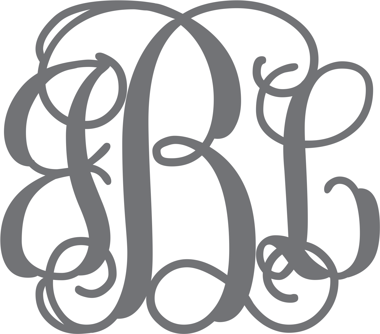 Download Clip Art Monogram Vinyl Decal Ellie - Graduation Cap Monogram ...