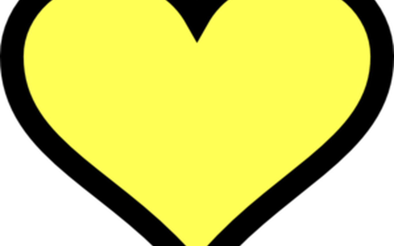 Download Yellow Heart Clip Art At Clkercom Vector Clip Art - Emblem ...