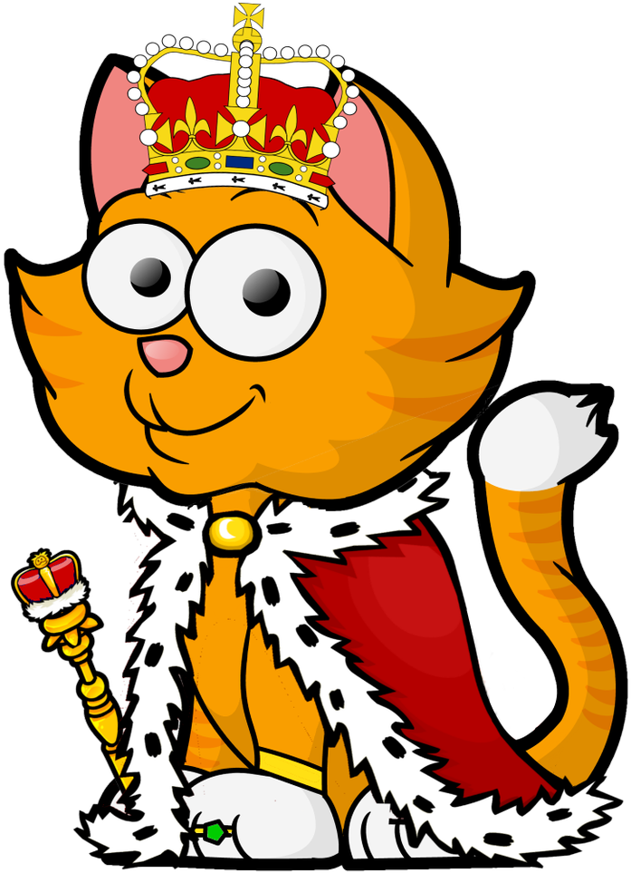 Download Cartoon Crown - Free Cartoon Cat Png - ClipartKey