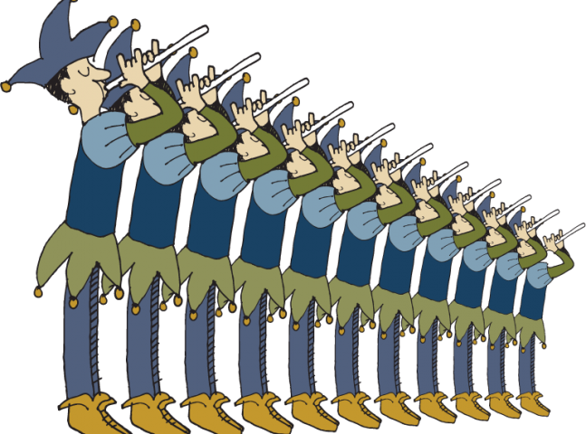 Download Transparent Eleven Pipers Piping Clipart - 11 Pipers Piping ...