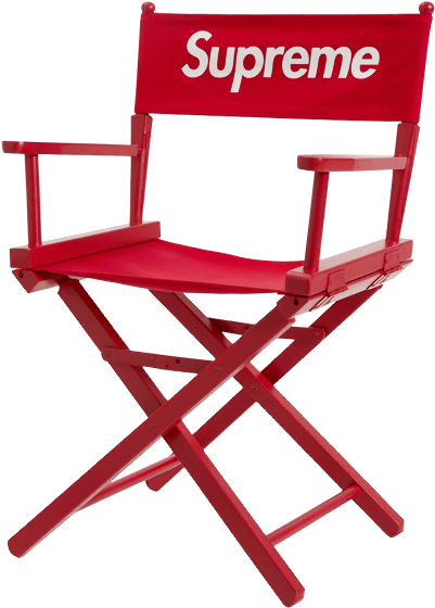 Download Supreme Directors Chair Red - ClipartKey