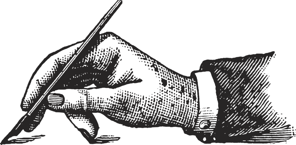 Download Hand Writing - Sketch - ClipartKey