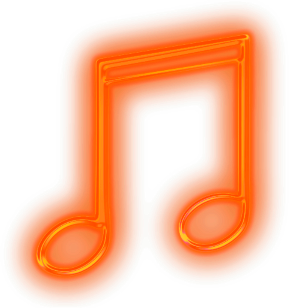 Download Neon Music Note Png - Neon Music Notes Png - ClipartKey