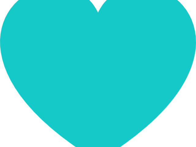 Download Cyan Hearts - ClipartKey