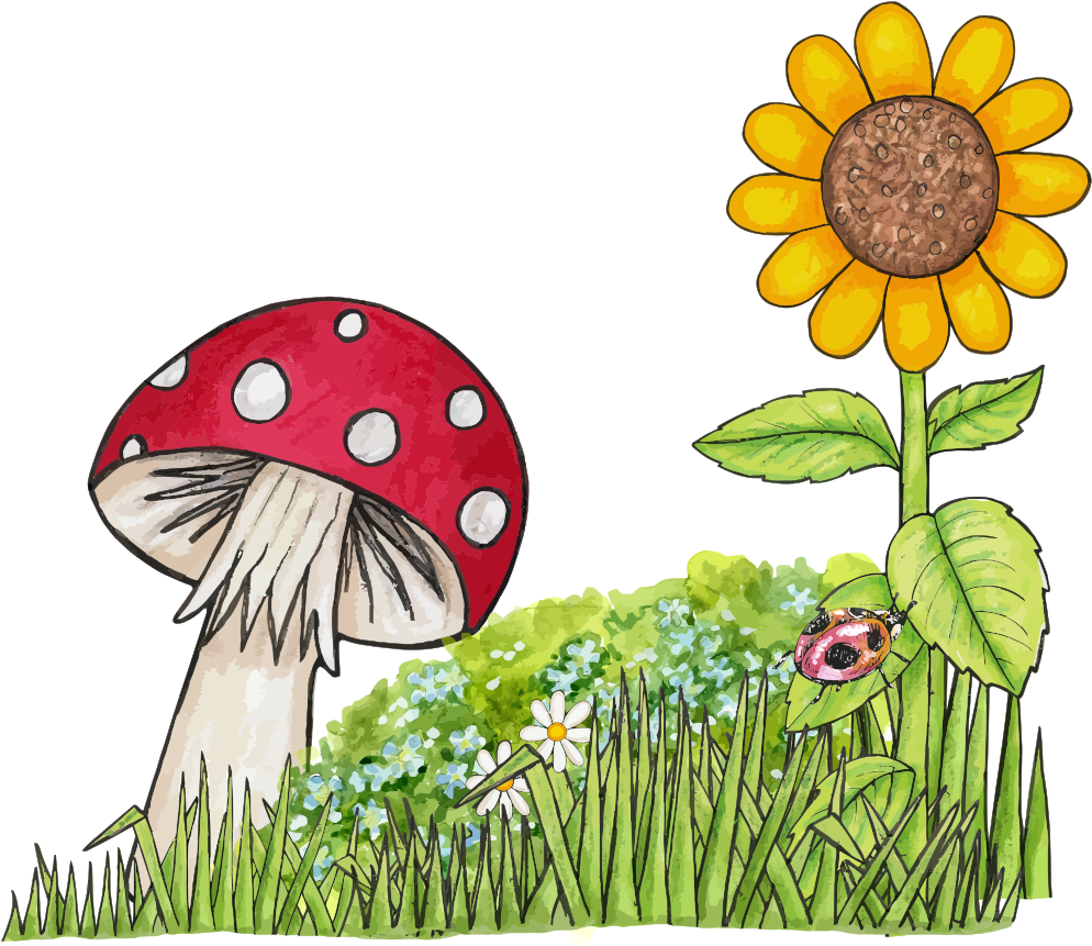Download Toadstool Scene - Toadstools Clip Art - ClipartKey