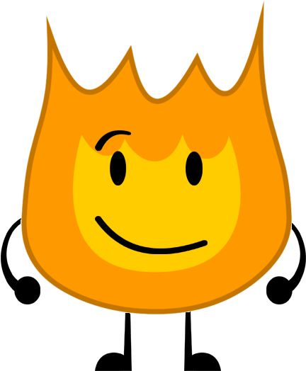 Download Bfb Firey Sitting - ClipartKey