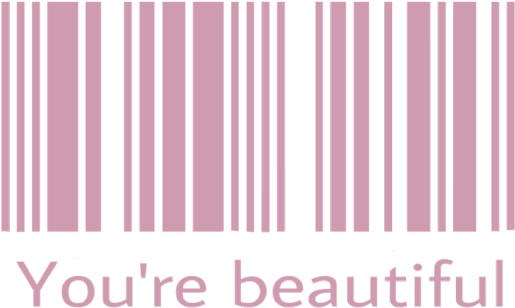 Download #barcode #text #words #beautiful #compliments #pink - Think ...