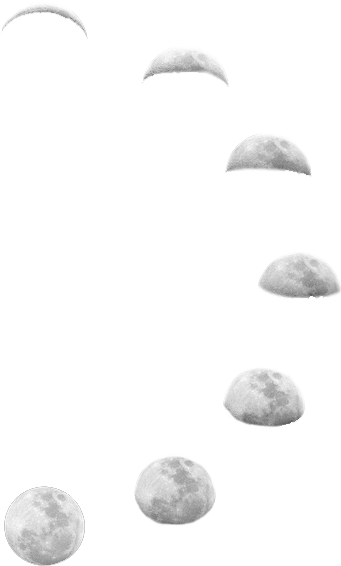 Download Moon Cycle Png - Moon Phases Transparent Background - ClipartKey