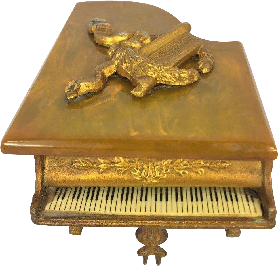 Download Transparent Music Box Clipart - Vintage Piano Music Box ...