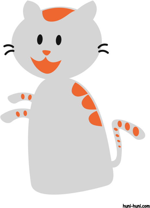 Download Huni Huni Flashcard Colored Iring Cat Fingerpuppet - Finger ...