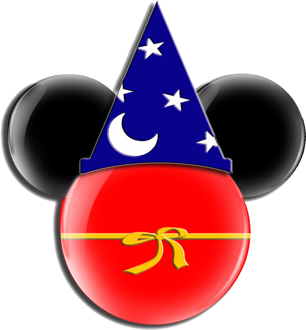 Download Disney Ears Clip Art - Mickey Mouse Wizard Head - ClipartKey