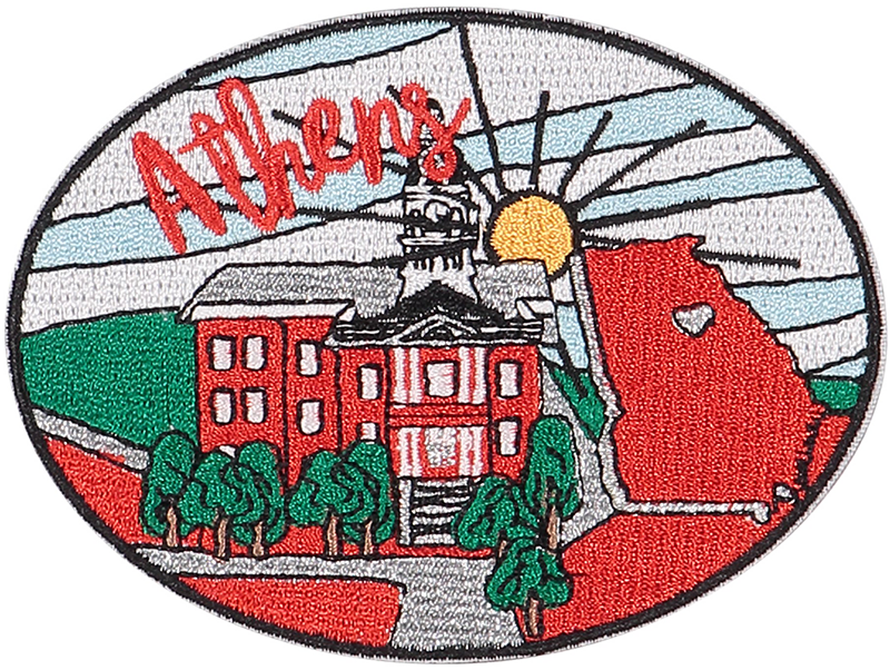 Download Athens Sticker Patch - ClipartKey