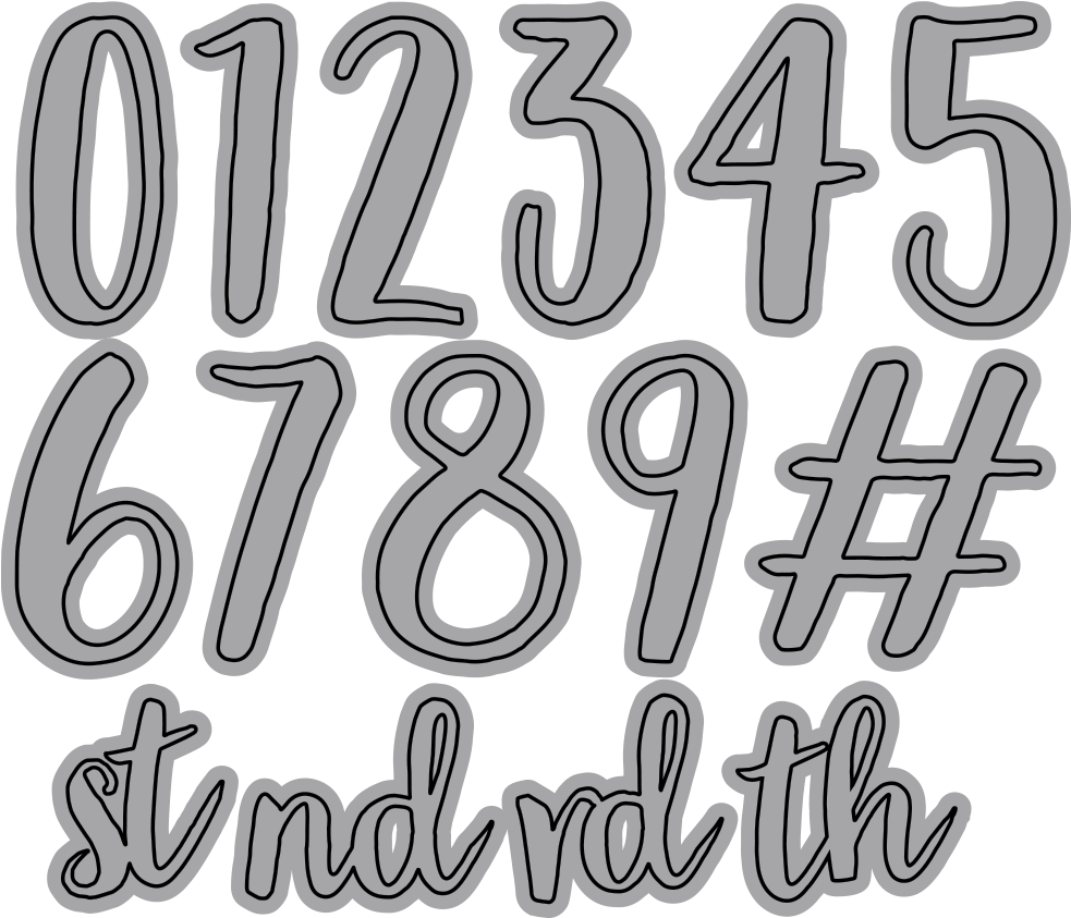 Download Blackboard Numbers - Calligraphy - Calligraphy - ClipartKey