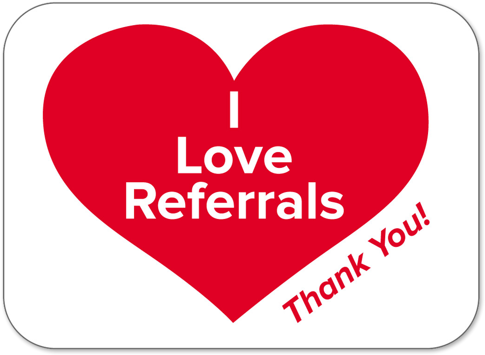 Download I Love Referrals Bow - Heart - ClipartKey