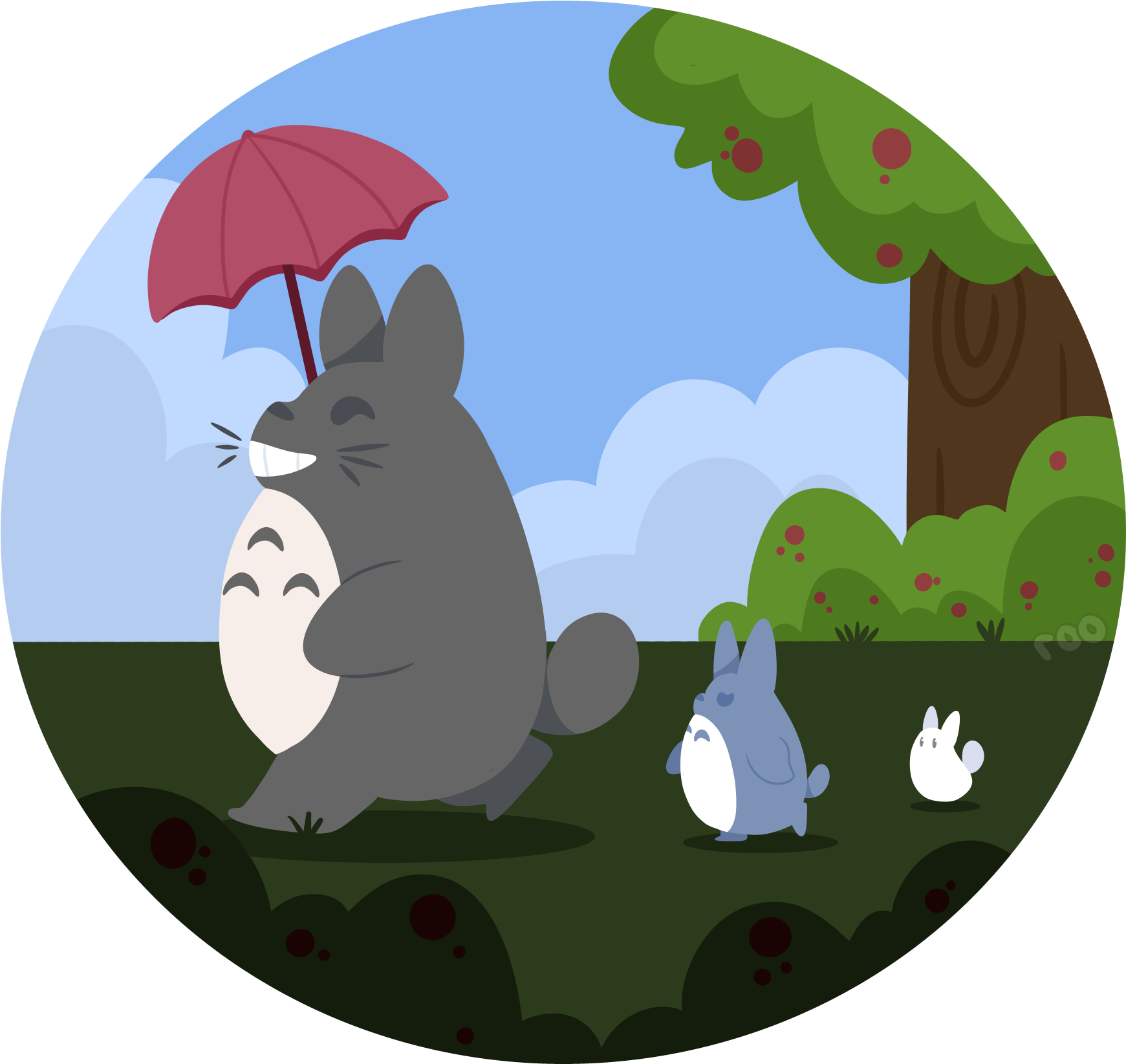 Download Totoro - Cartoon - ClipartKey