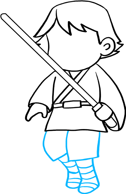 Download How To Draw Luke Skywalker - Luke Skywalker Drawing Easy ...