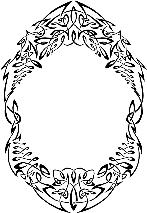 Download Borders Drawing Fancy - Fancy Vine Circle Border - ClipartKey