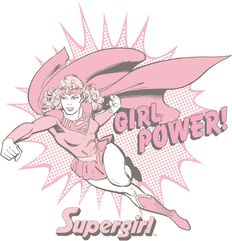 Download Vintage Comic Super Girl - ClipartKey