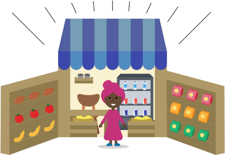 Download Poket Merchant Illustration Vector Adobe Ilustrator - Cartoon ...