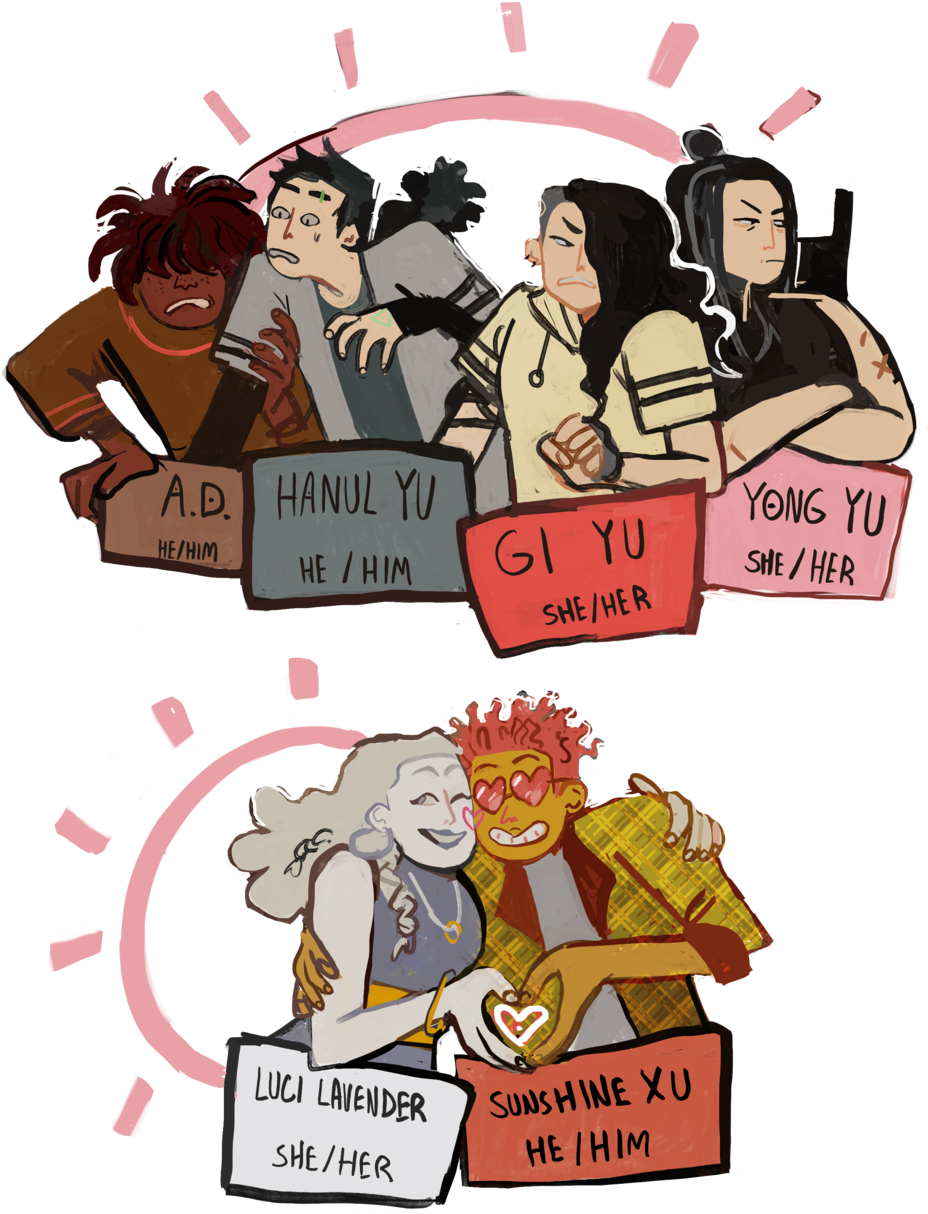 Download Cast Redesign Yu - Cartoon - ClipartKey