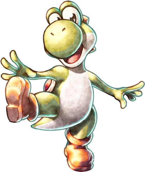 Download Happy Yoshi Nintendo - Yoshi Art - ClipartKey