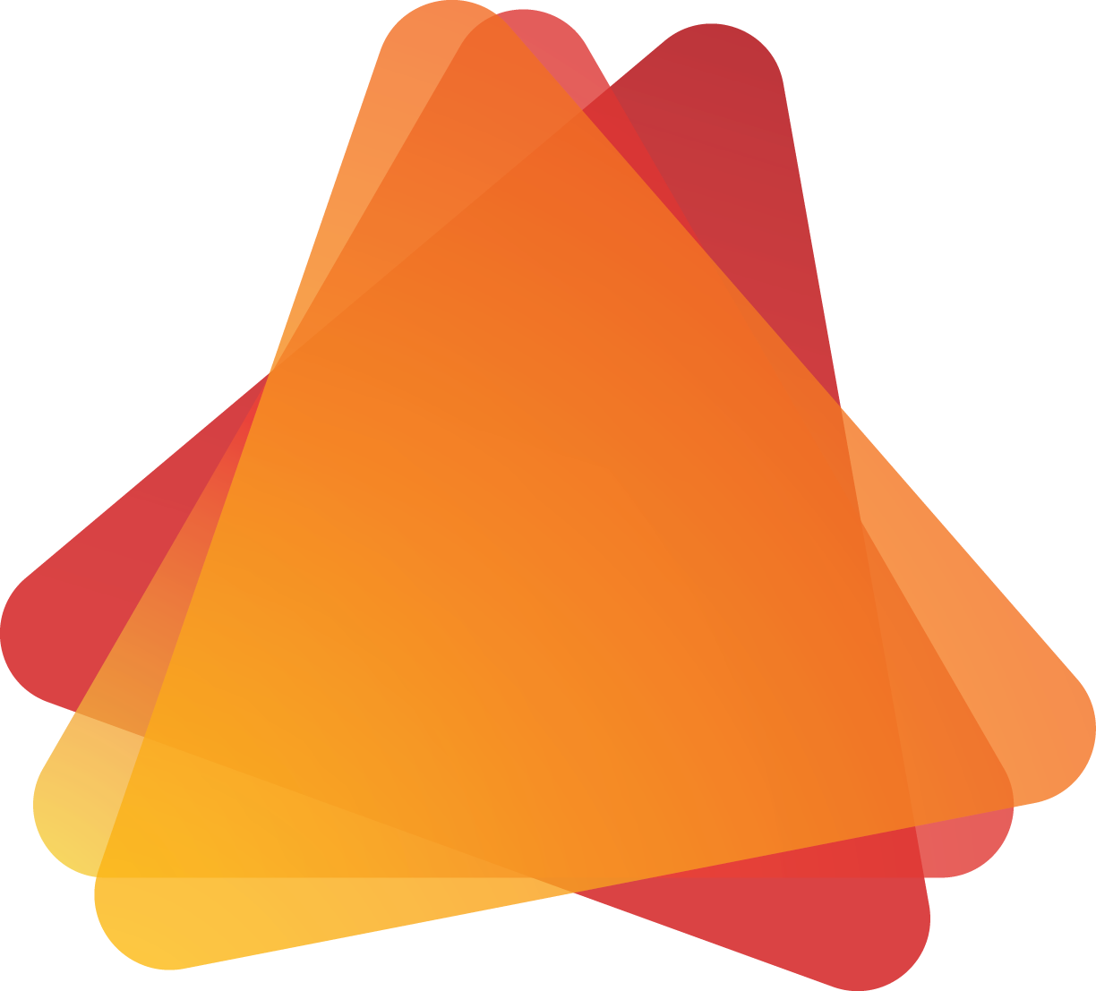 Download Yellow Red Round Triangle Shape Banner - Round Triangle Png ...