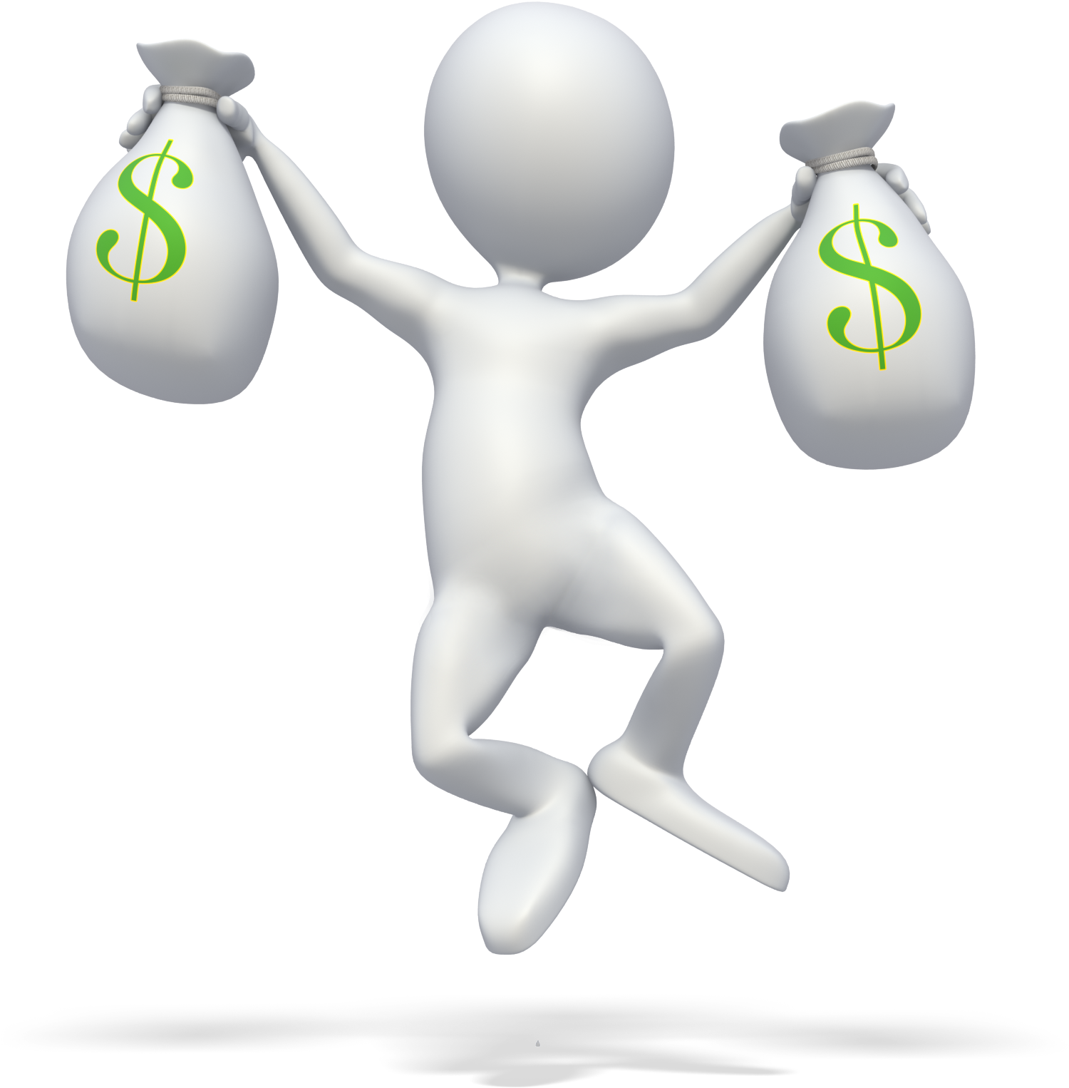 Download Transparent Savings Png - Stick Man Holding Money - ClipartKey