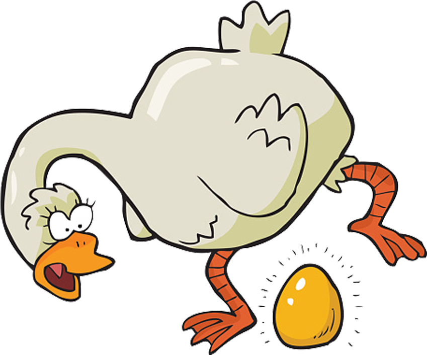 Download The Goose That Laid The Golden Eggs Clip Art - Gans Met Gouden ...